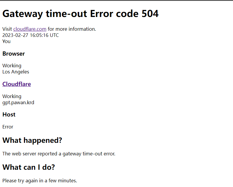 API3 经常出现 502 BadGateway, 504: Gateway time-out，求帮助 · Issue #207 · ikechan8370/chatgpt-plugin ...