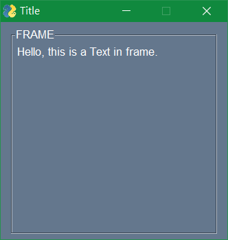 Setting the size of a Frame · Issue #533 · PySimpleGUI/PySimpleGUI · GitHub