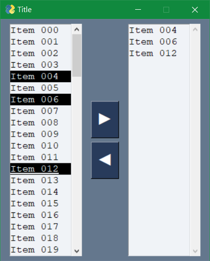 Allow User To Order Items In Listbox Or Any Other Widget Issue 4186 PySimpleGUI 