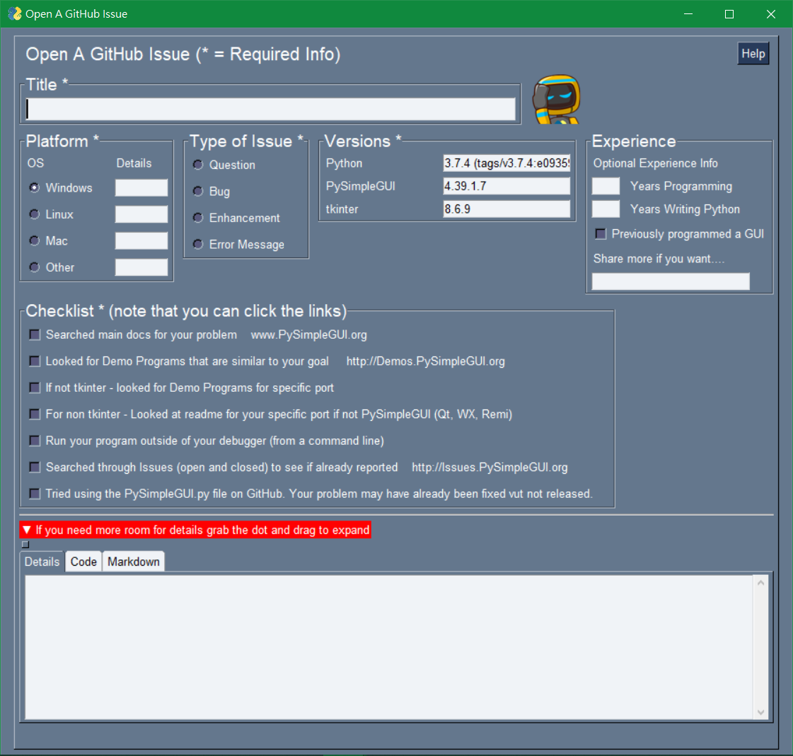 [Bug] Github issue GUI cuts off the bottom buttons on smaller screens · Issue #4204 ...