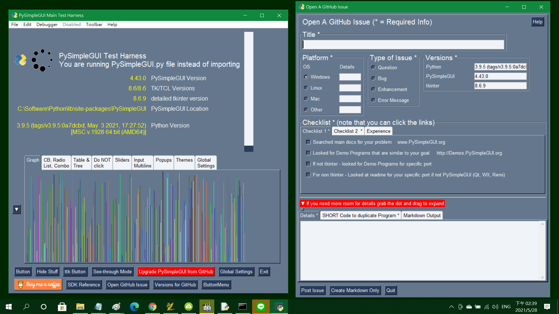 [ Bug] Post Button/option not visible while using sg.main_open_github_issue() · Issue #4334 ...