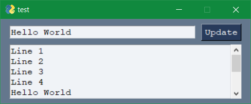[Question] Is it possible to change only one row in sg.Multiline? · Issue #5127 · PySimpleGUI ...