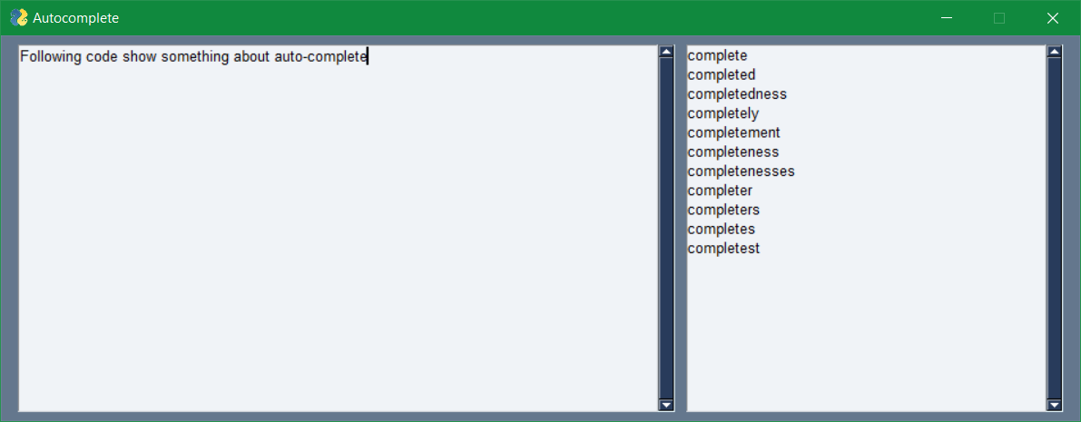 [Question] How I write Multiline autocomplete · Issue #5518 · PySimpleGUI/PySimpleGUI · GitHub