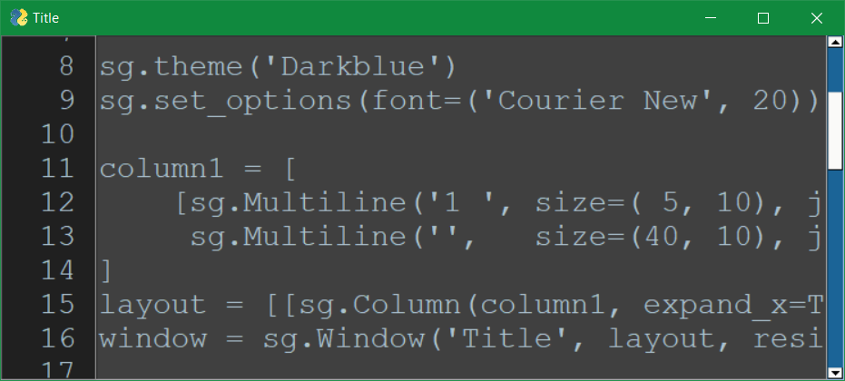 [ Question] How to show line number beside (or in) the sg.Multiline element · Issue #5934 ...