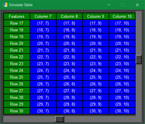 [Question] 2D table where headings are allways show when scrolling · Issue #6274 · PySimpleGUI ...