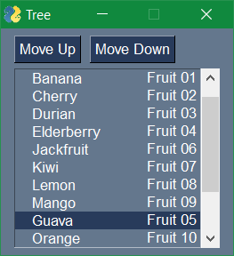 [Question] How to move selected row in a Tree element up and down · Issue #3441 · PySimpleGUI ...