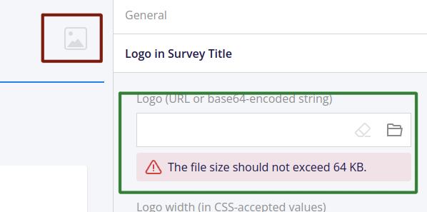 Inconsistent logo size validation · Issue #4675 · surveyjs/survey-creator · GitHub