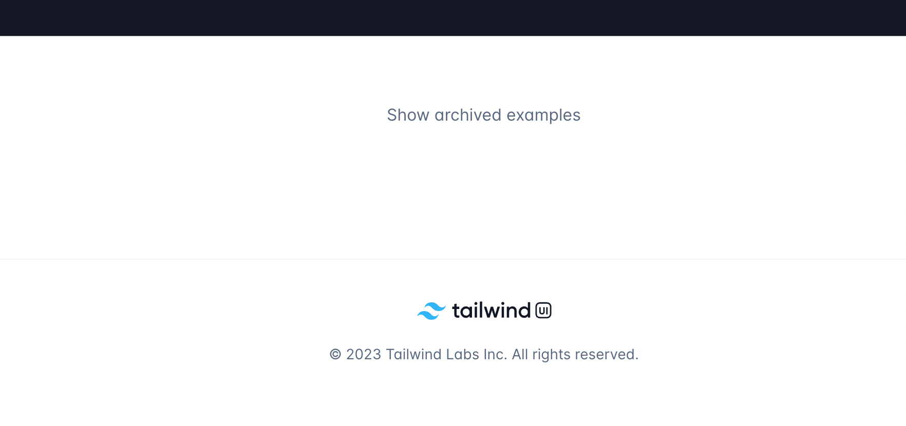 Archived examples link is missing in Page examples · Issue #1446 · tailwindlabs/tailwind-plus ...