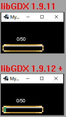 ProgressBar's knobBefore will not disappear when at value of 0 · Issue #6533 · libgdx/libgdx ...