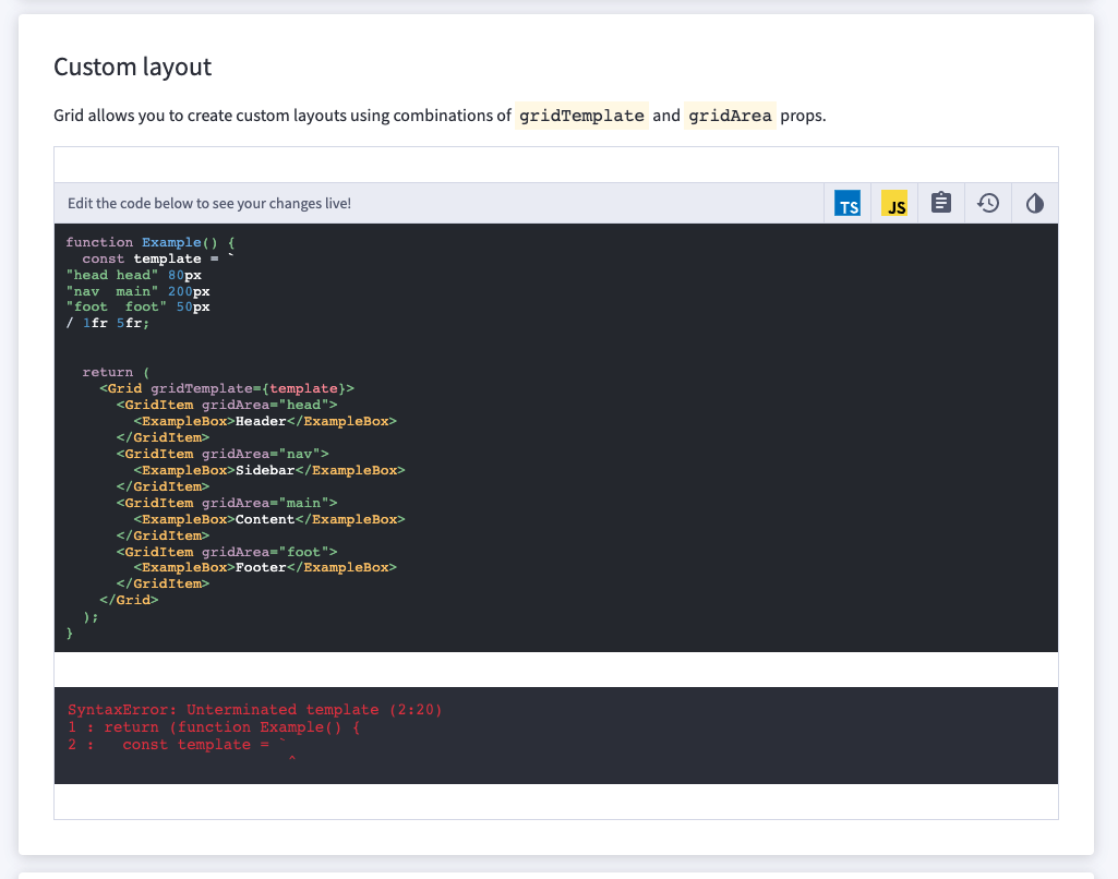 Docs: Grid example parse error · Issue #656 · bigcommerce/big-design ...