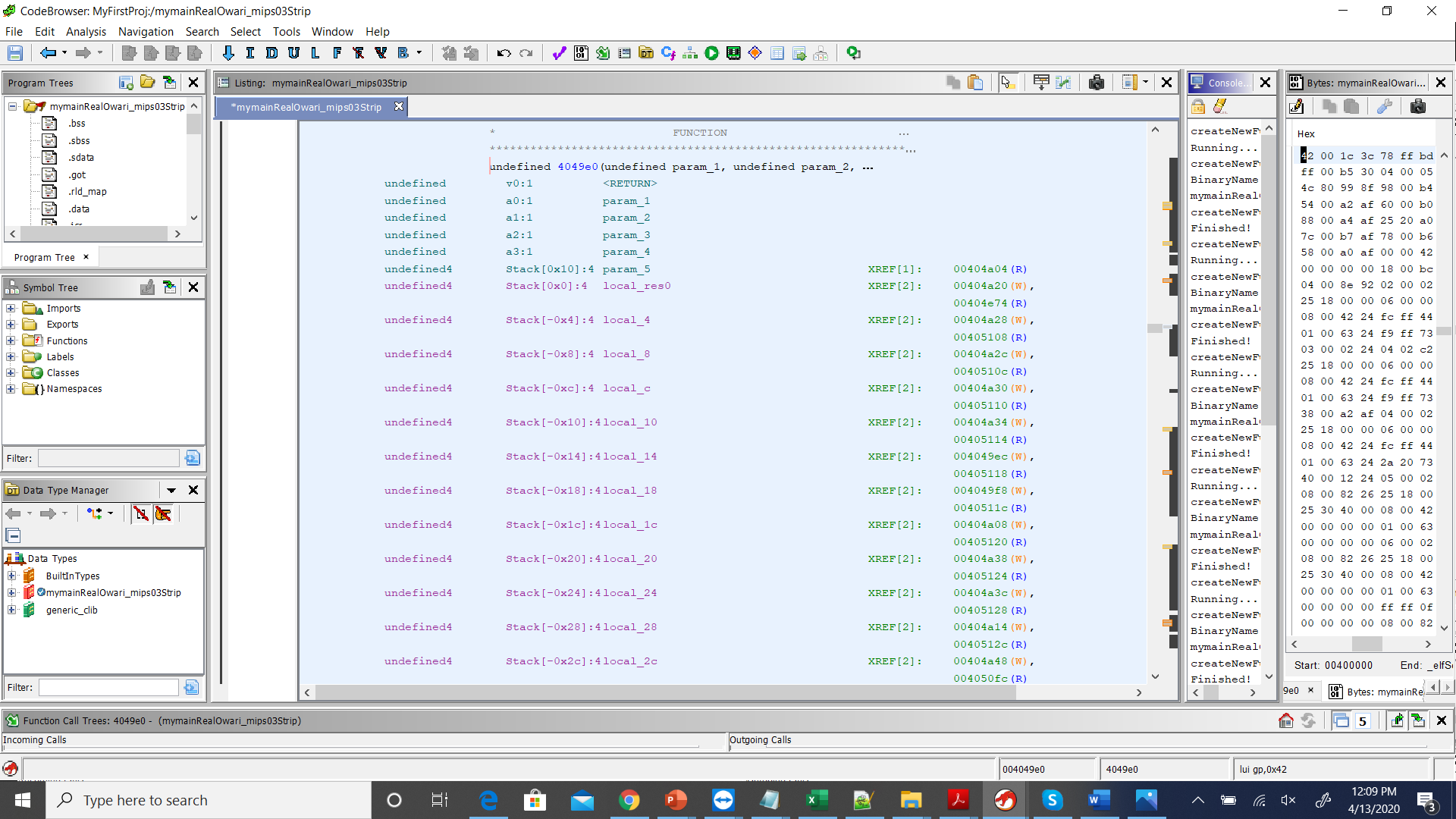 CreateFunction(address,name) cannot create some functions when evoked ...