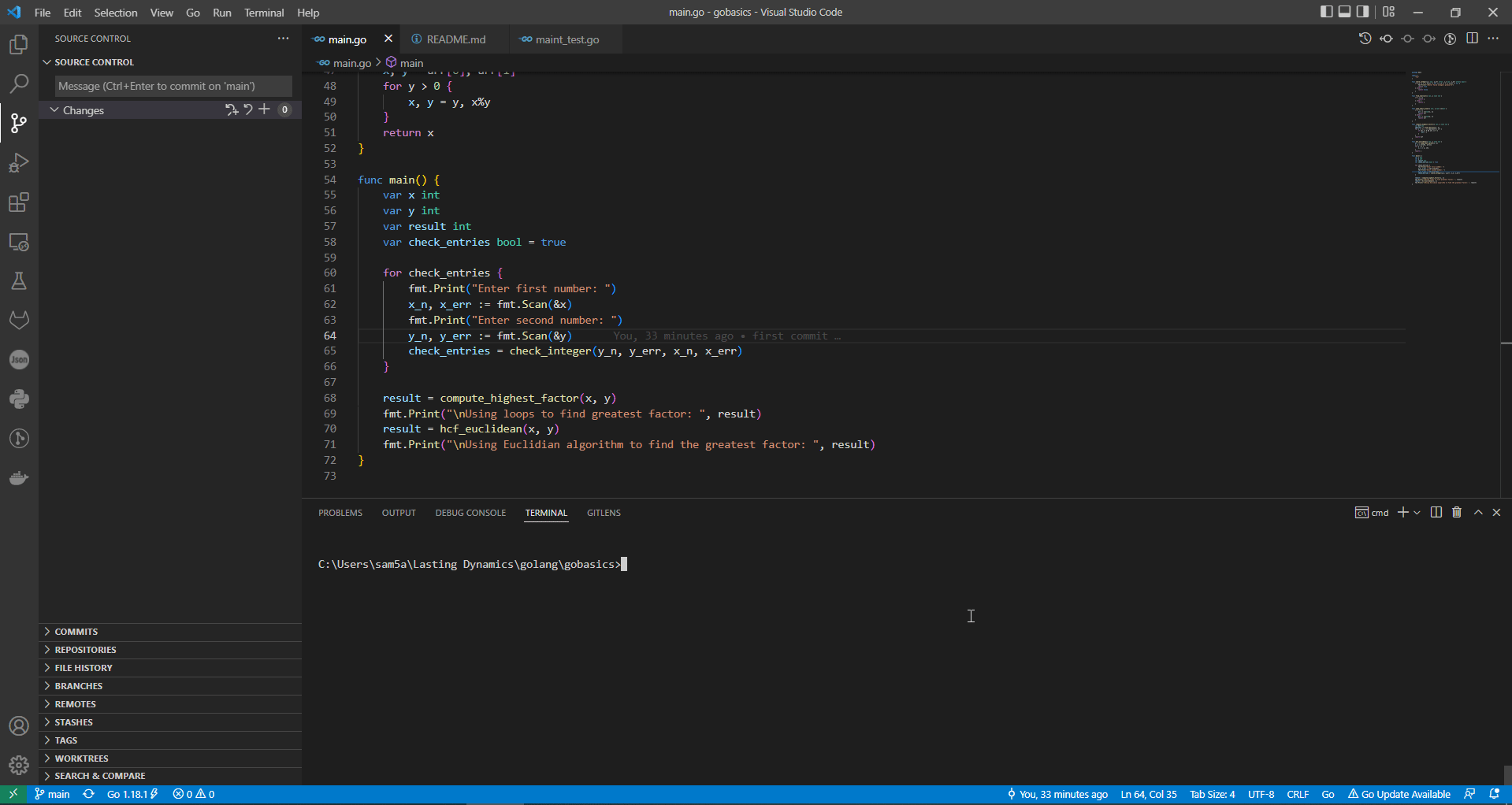 GitHub - Arka-cell/gobasics-hcf