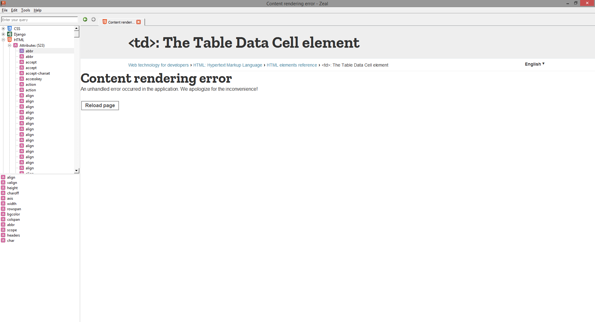Content rendering error · Issue #1179 · zealdocs/zeal · GitHub