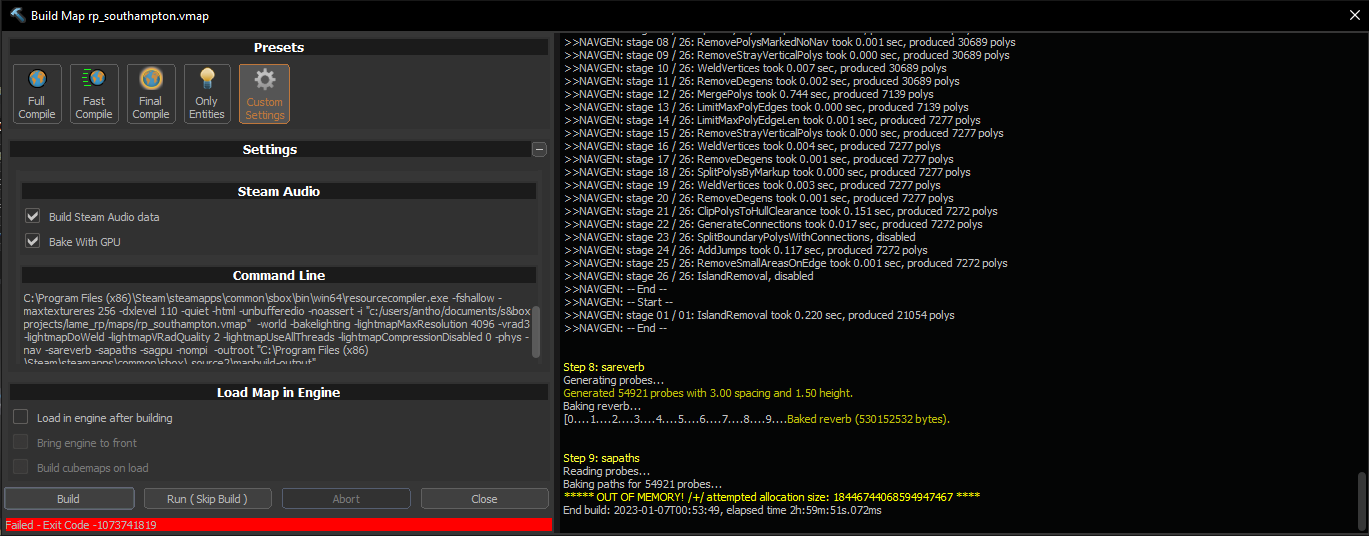 Compiling maps with -sapaths fails · Issue #2184 · Facepunch/sbox-issues · GitHub