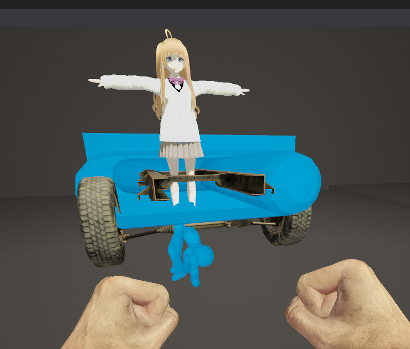 Incorrect physics on a ragdoll that is parented to another prop; different behaviour client vs ...