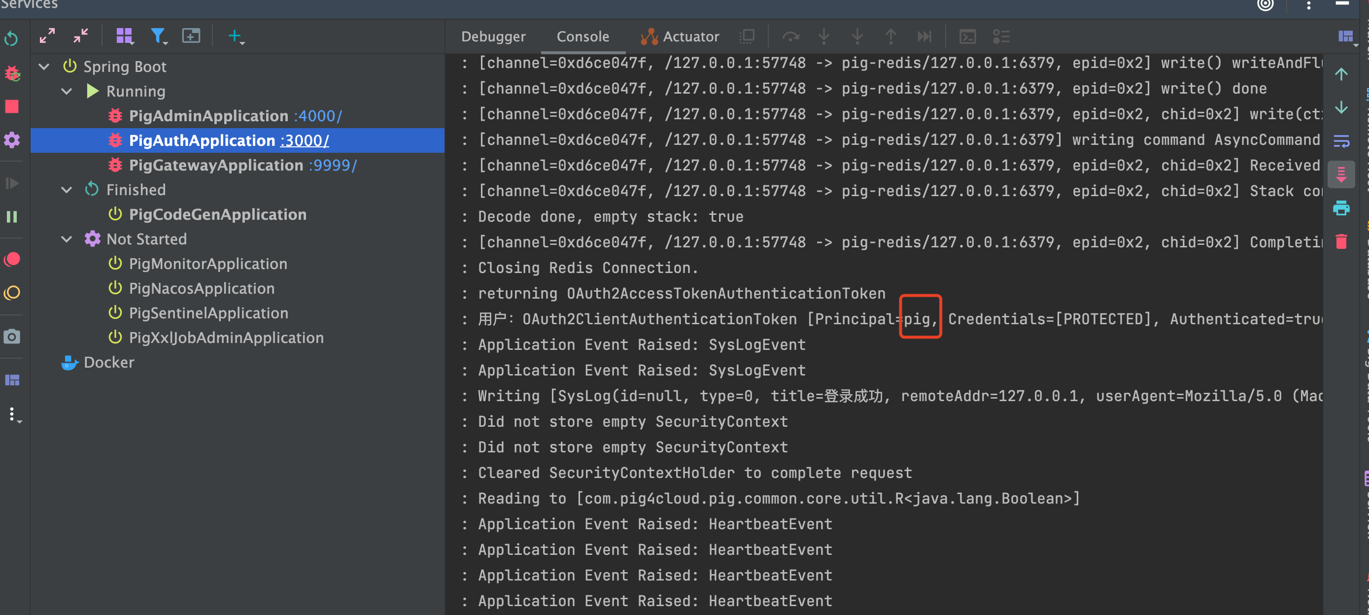 登陆成功事件 日志记录创建人问题 · Issue #730 · pig-mesh/pig · GitHub