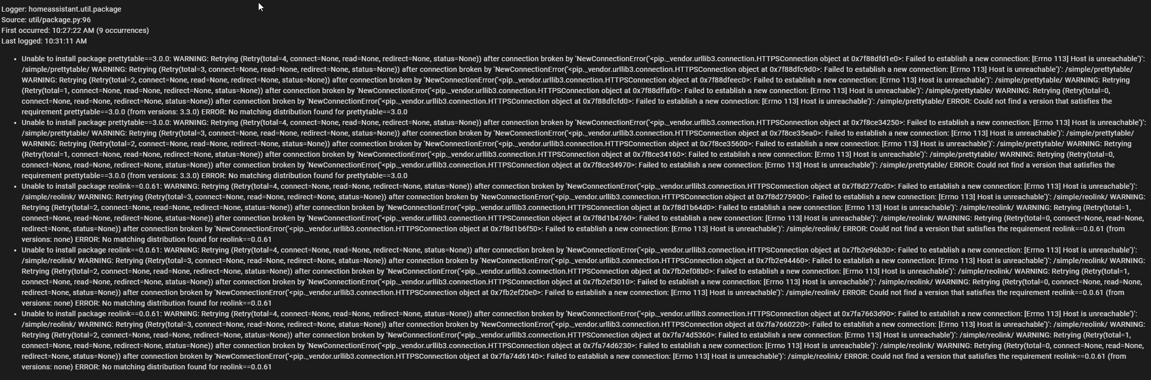 Problem loading certain integrations since 2022.7 update (rollback does not fix) · Issue #2791 ...
