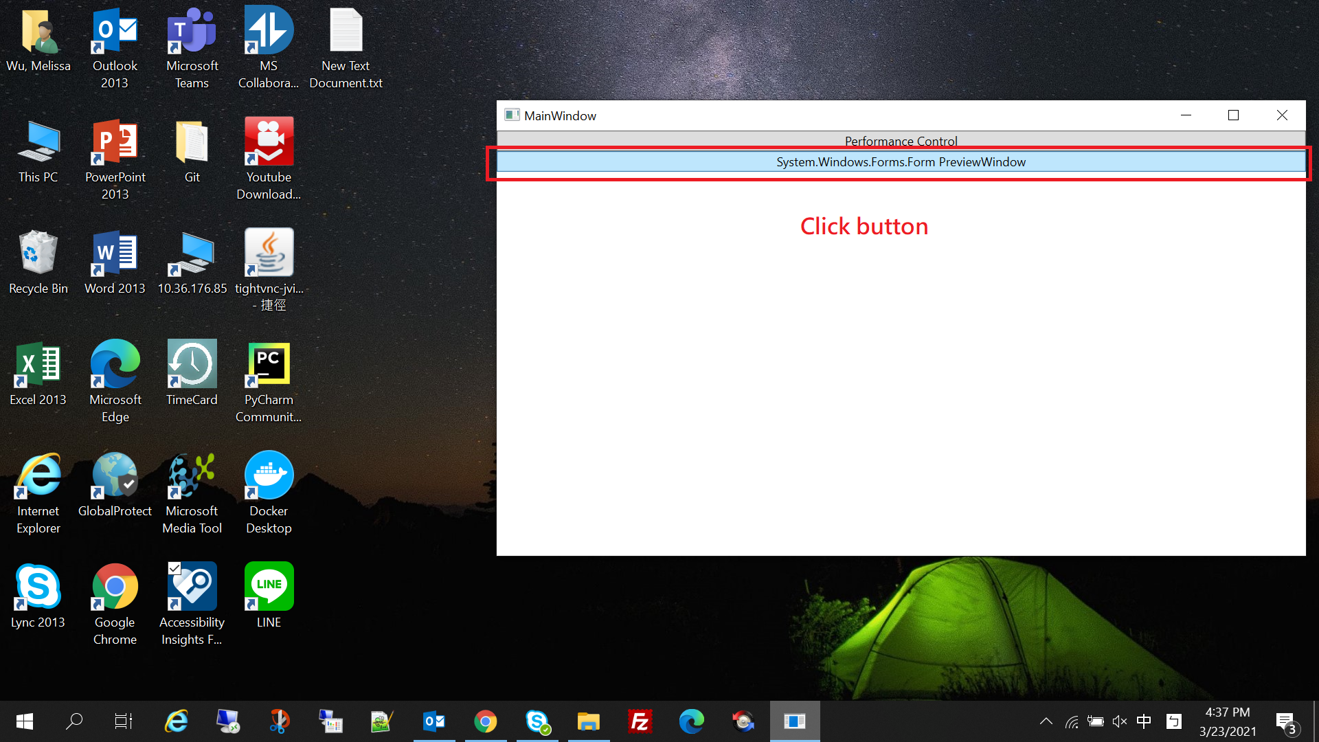 [BUG] How to fix windows form item : The Name property of focusable element must not be null ...