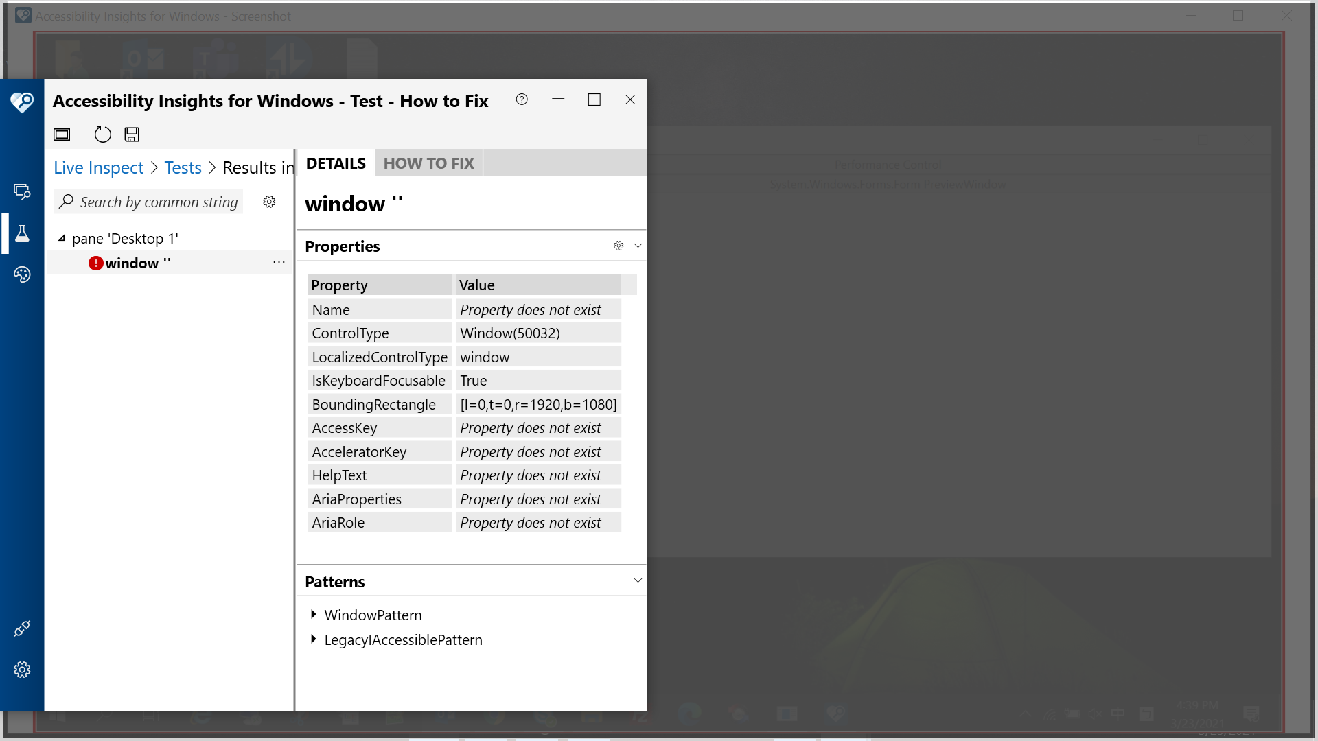 [BUG] How to fix windows form item : The Name property of focusable element must not be null ...