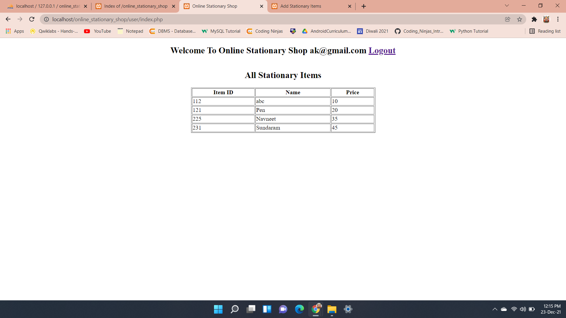 GitHub - ketanaakule/Online-Stationary-Shop-Management-System: This is ...