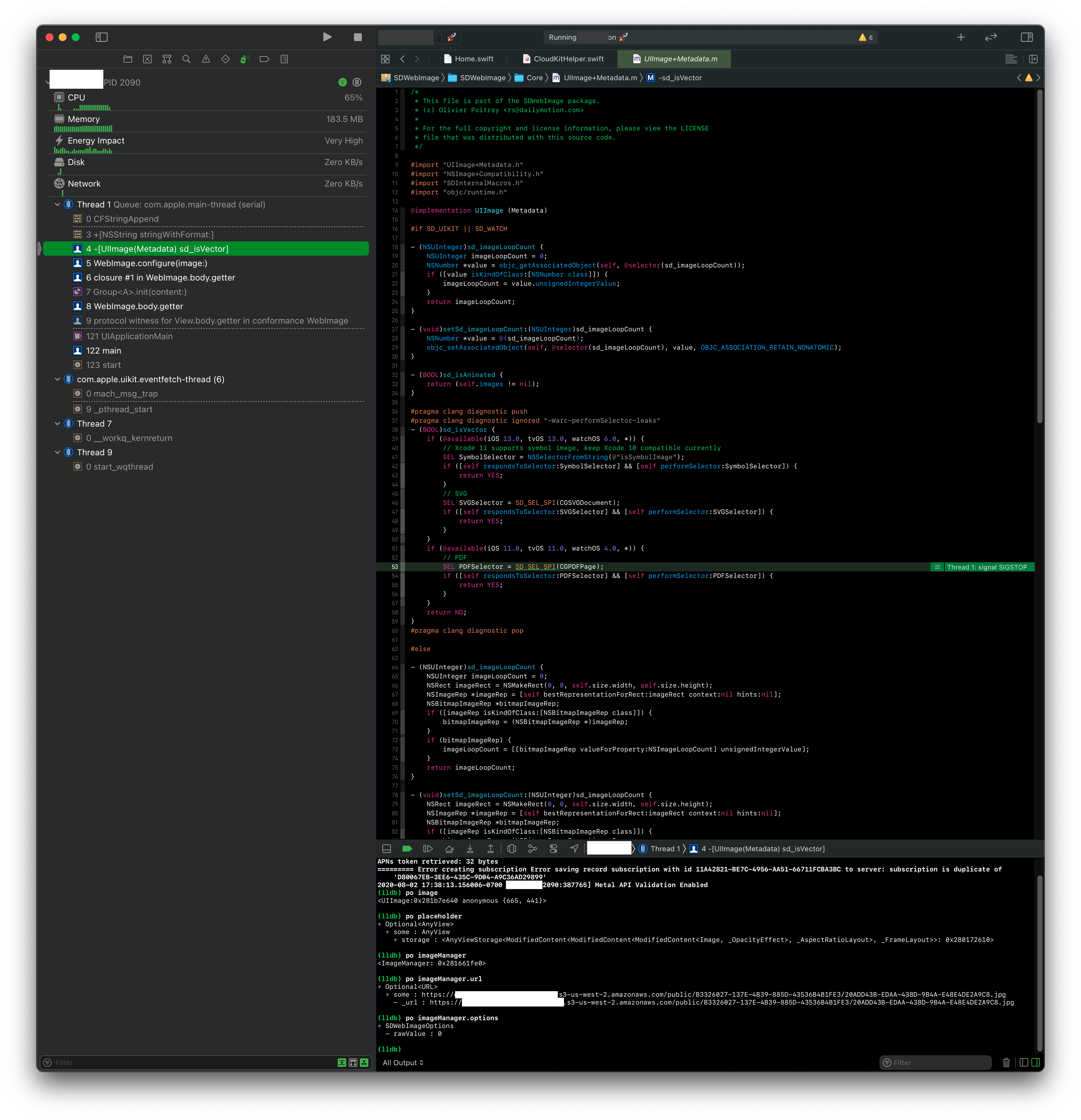 Freeze when embedded in LazyVStack (iOS14) with 100% CPU usage · Issue #121 · SDWebImage ...