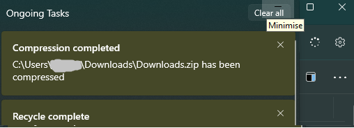 Bug Clear All Button Overlaps With Minimize Button · Issue 12517 · Files Communityfiles · Github