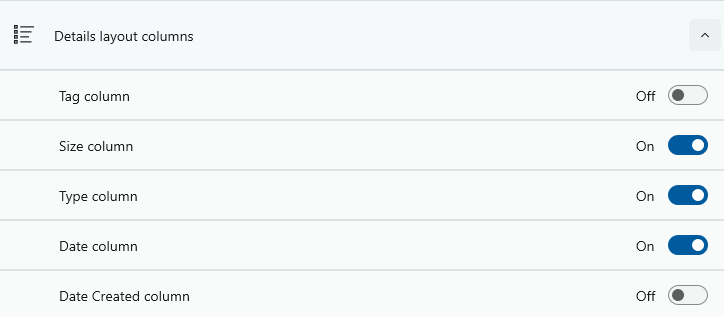 Settings area should allow Git columns to be toggled · Issue #12773 · files-community/Files · GitHub