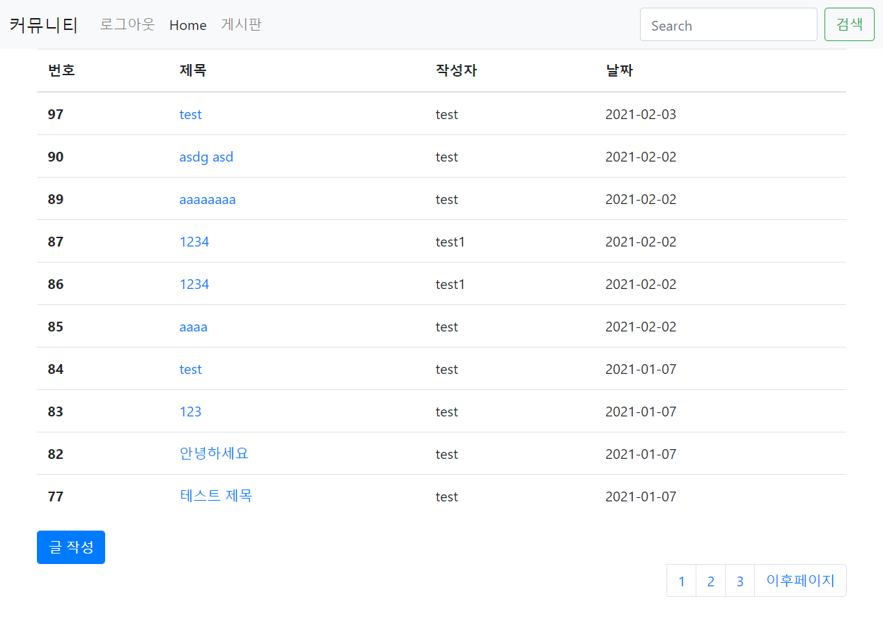 GitHub - soso-p/boardProject: Board Project using Spring boot