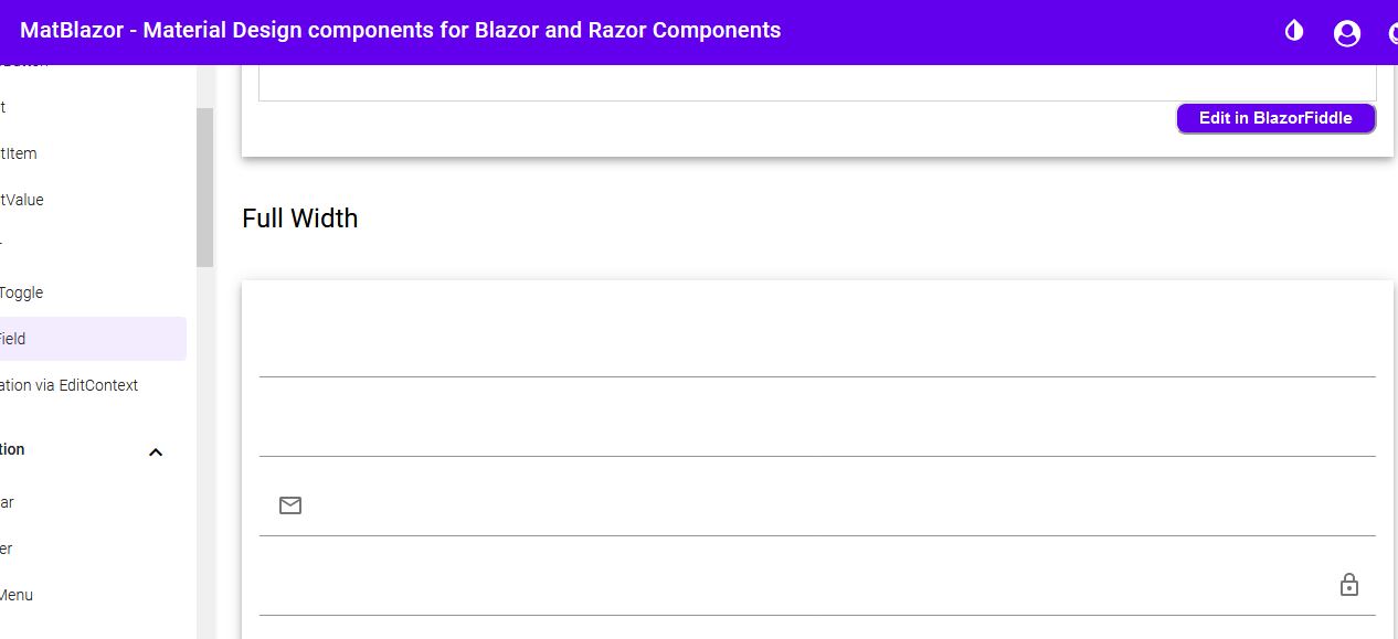 MatTextField - FullWidth=true hides the Label · Issue #536 · SamProf/MatBlazor · GitHub
