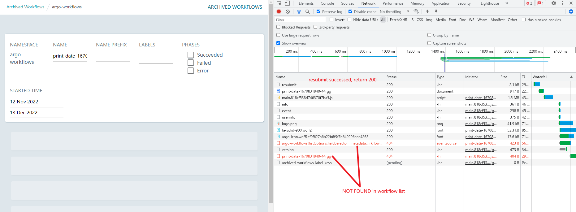 Cronworkflow's archived workflow did not support retry or resubmit when cronworkflow deleted ...