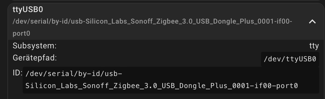 Sonoff Zigbee Dongle Plus CC2652P : zigbee-herdsman:adapter Failed to validate path: 'Error ...