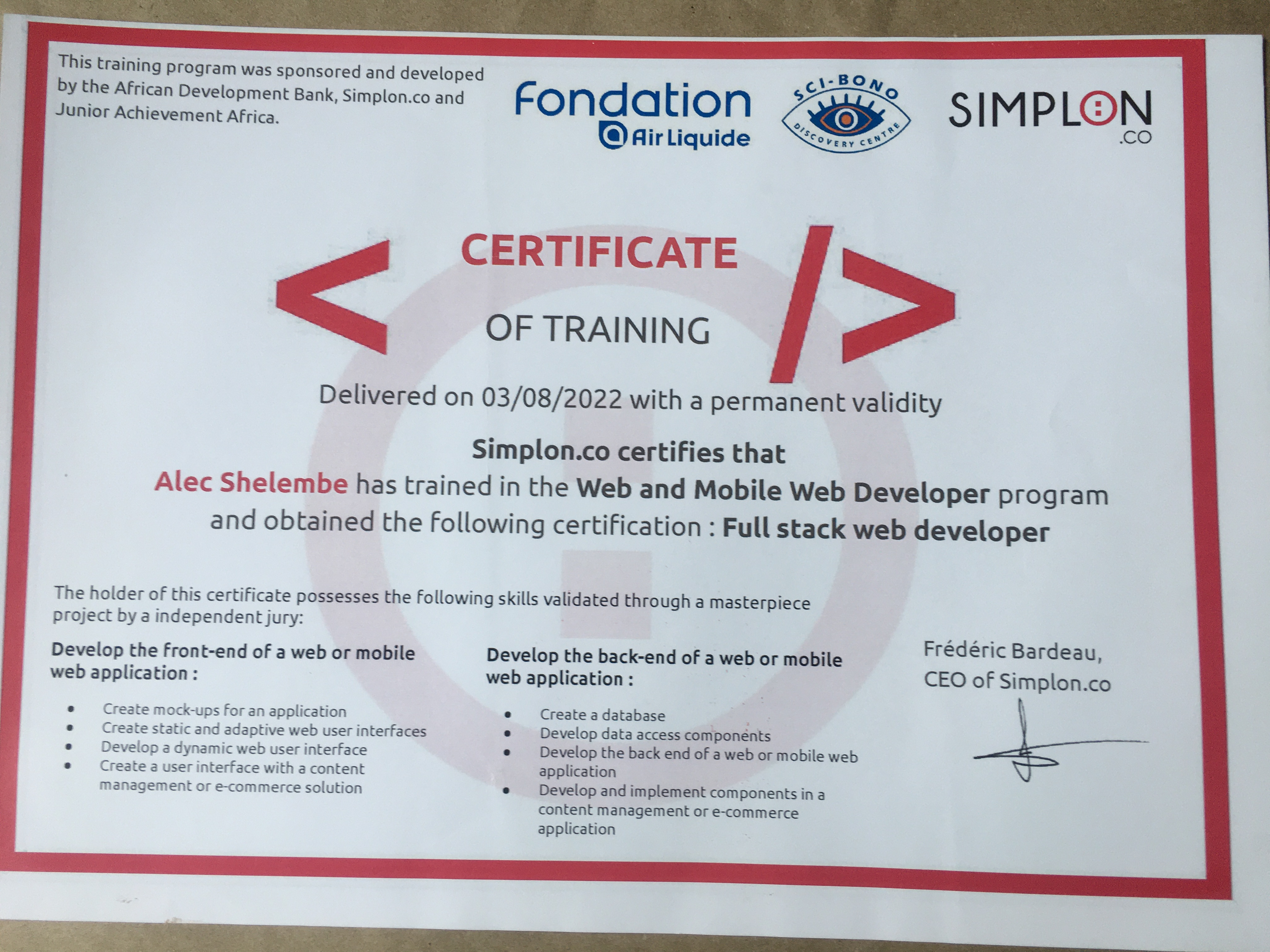 GitHub - alecshelembe/My-Certificates: My Amazon certificates + more