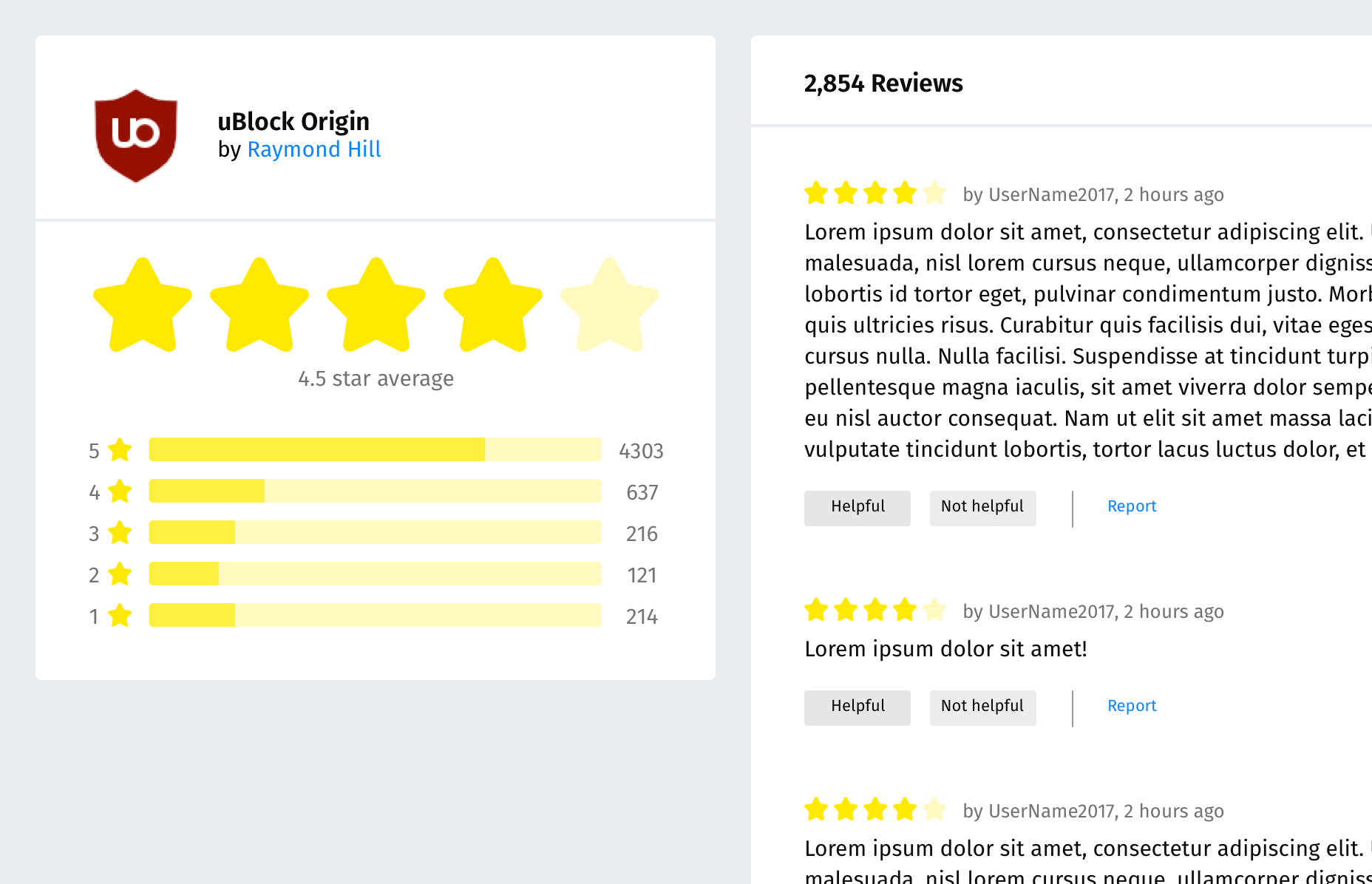 Show star rating / review summary in review listing · Issue #11184 ...