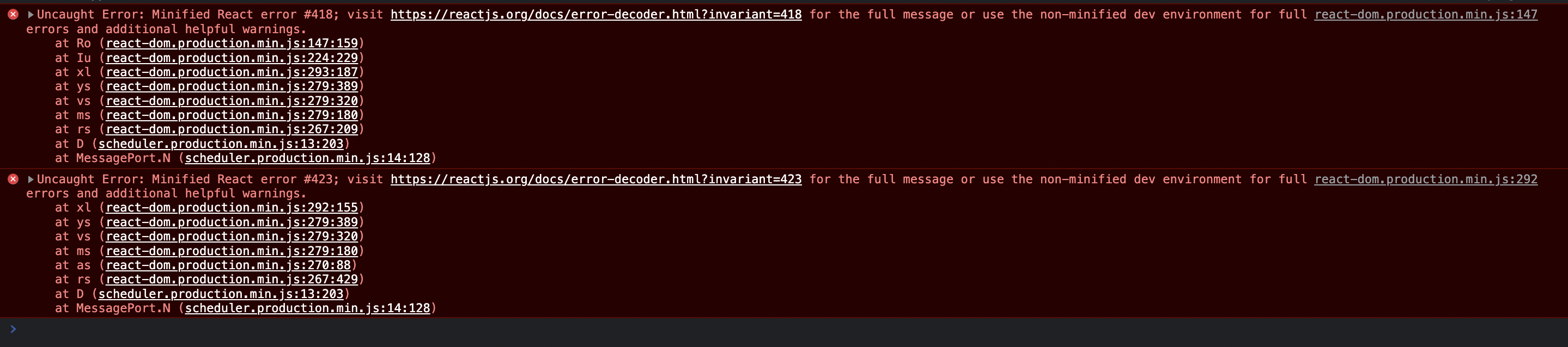 Hydration errors on every page · Issue #6294 · mdn/yari · GitHub