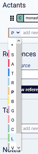 Exclude A from allowed entity types in Actant suggester · Issue #1282 · DISSINET/InkVisitor · GitHub