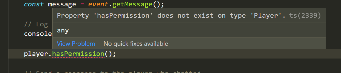 player.hasPermission · Issue #1 · customrealms/core · GitHub