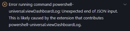View Log (for dashboard) in VS Code returns error · Issue #2192 · ironmansoftware/powershell ...