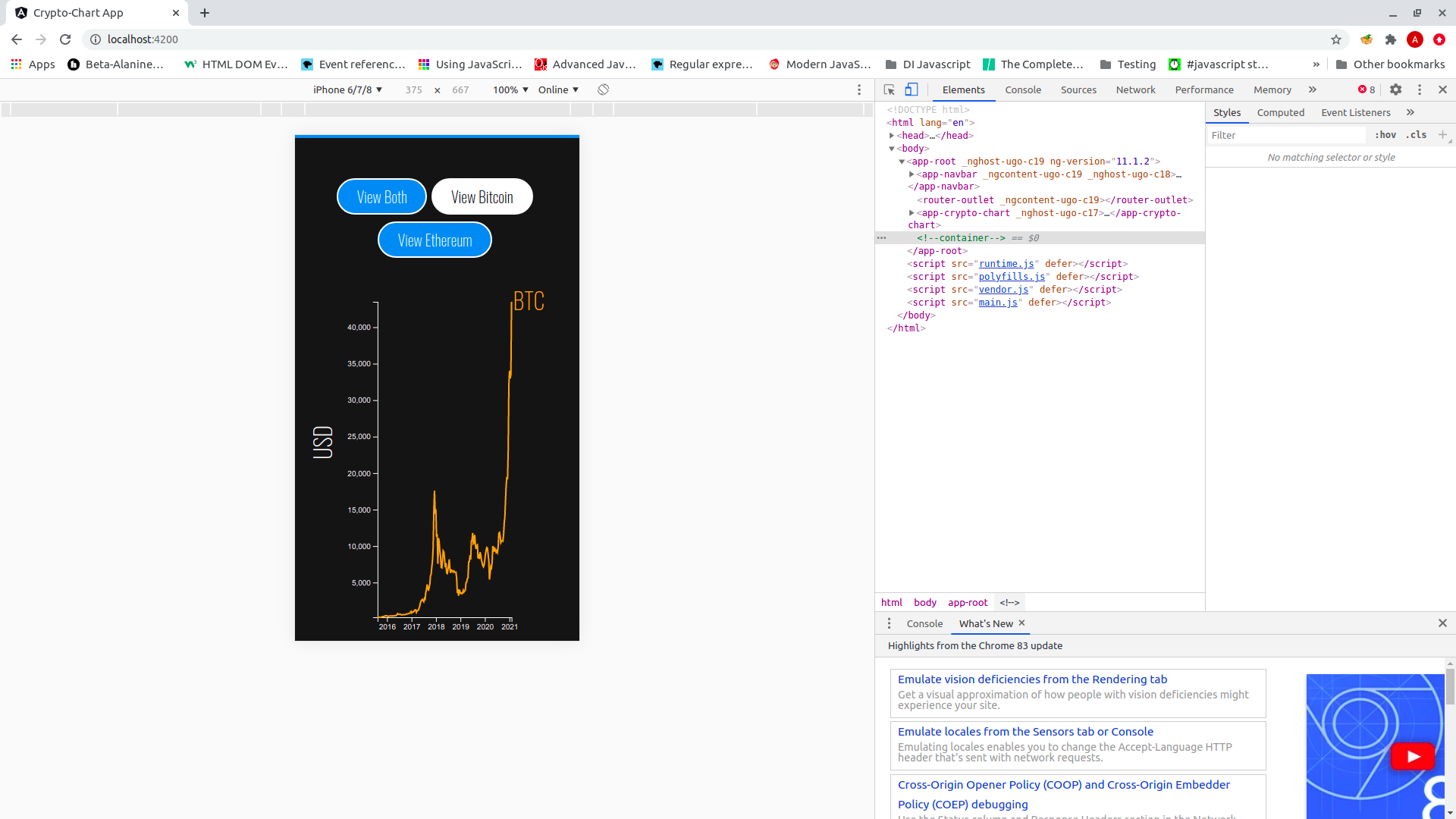Github Ajaymueller Angular Crypto Chart App