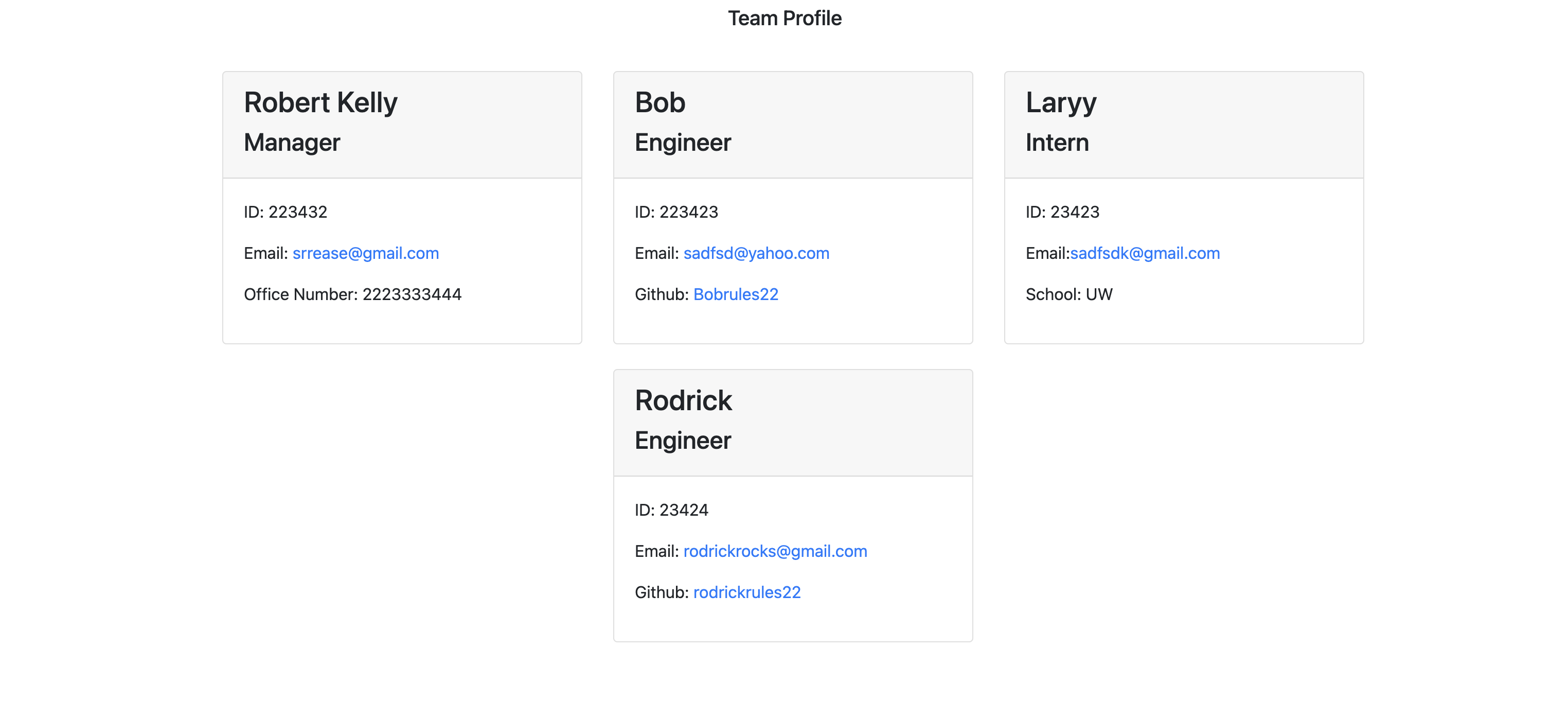 GitHub - RobertKelly03/Team-Profile-Generator
