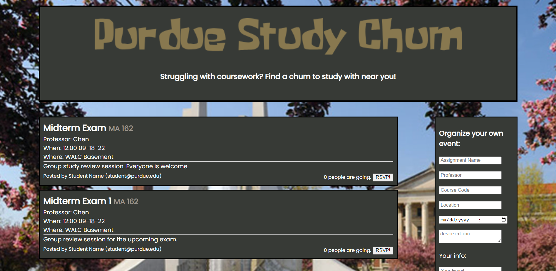 GitHub - nathanielCherian/studychum: hello world hackathon 2022