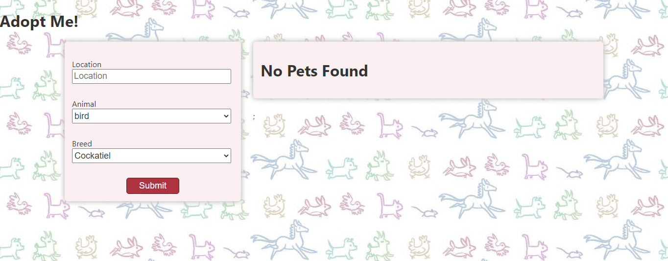 GitHub - Yasien99/Adopt-me: Adopt me is a simple app for adopting animals built using react.js ...