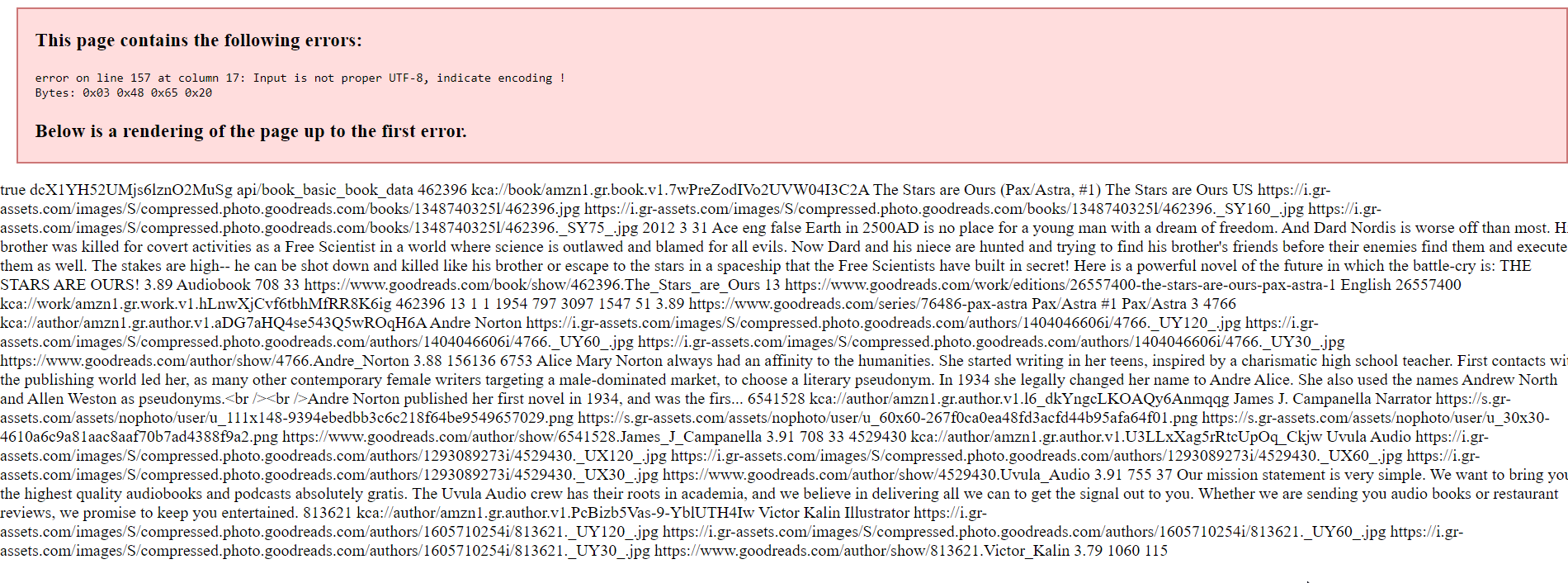 [BUG]: (Good Reads Error?) - Unable to add author due to book refresh ...