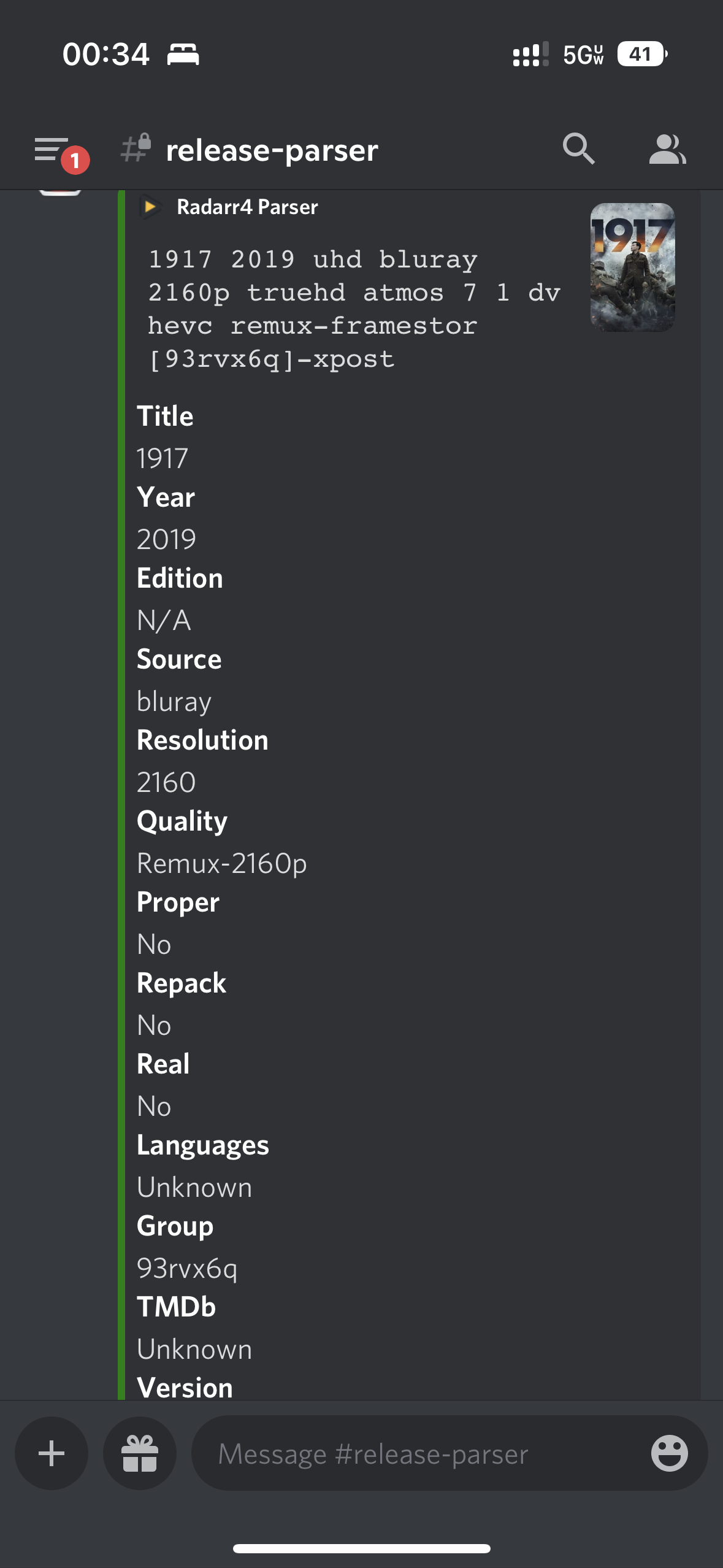 Pull Sonarr commit 'Fixed: CRC32 being parsed as release group' · Issue #6197 · Radarr/Radarr ...