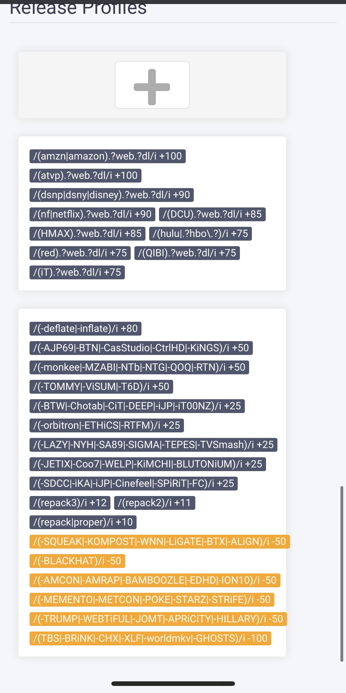 Sonarr-Release-Profile-RegEx · Issue #22 · TRaSH-Guides/Guides · GitHub