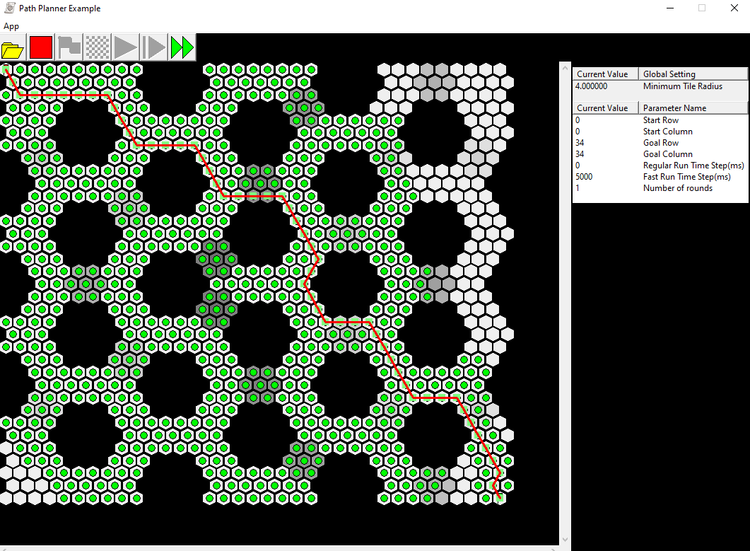 GitHub - seanmhow/ShortestPath: Utilizes a GUI to alter a hex grid and ...