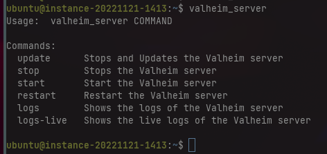 Script and Instructions to setup a Valheim Dedicated Server using Oracle Cloud Infrastructure ...