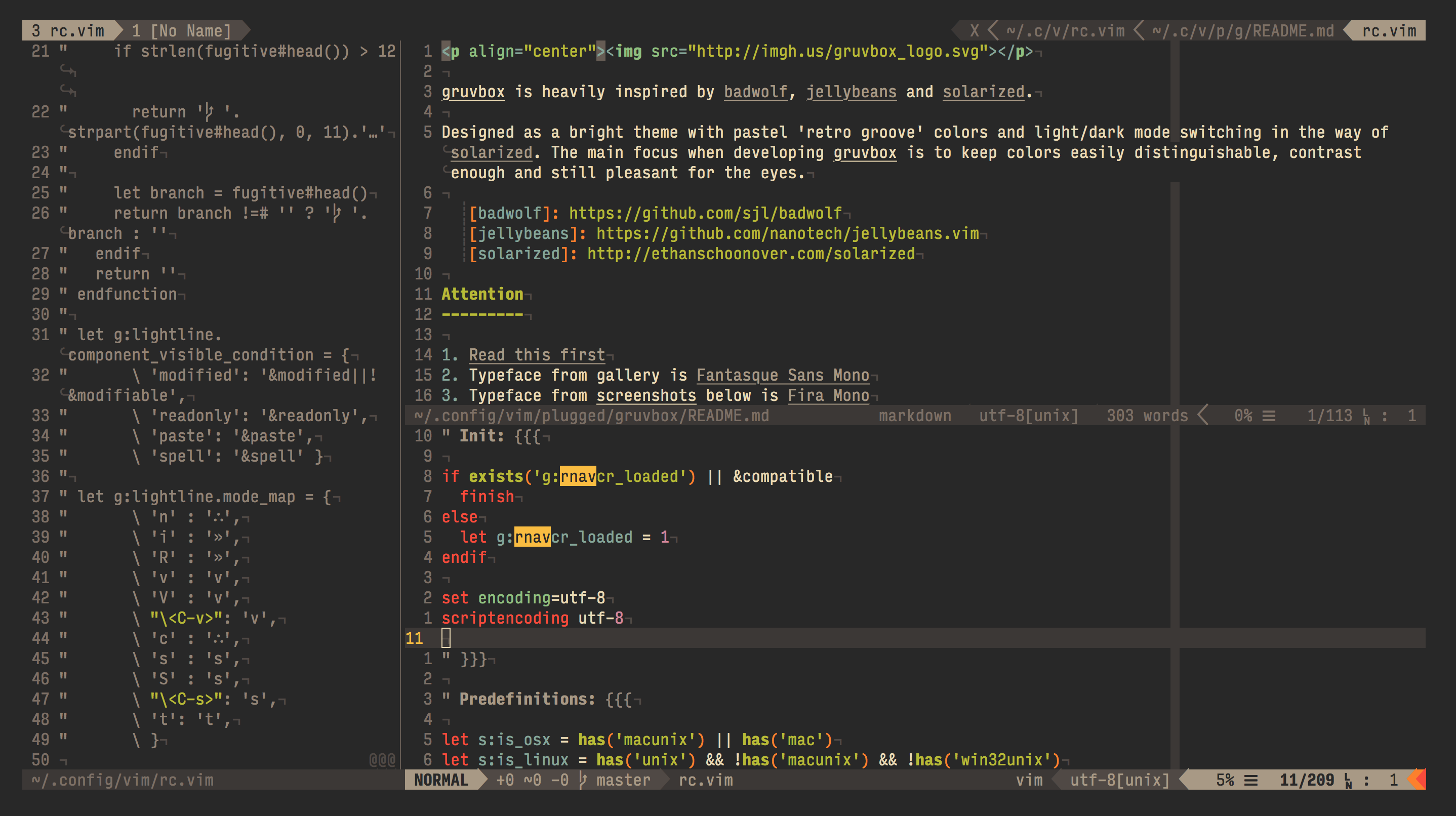 vim-airline broken after gruvbox update on Aug. 12 · Issue #188 ...