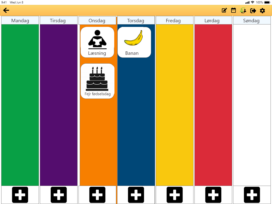As a citizen I would like to have text shown under my pictograms that ...