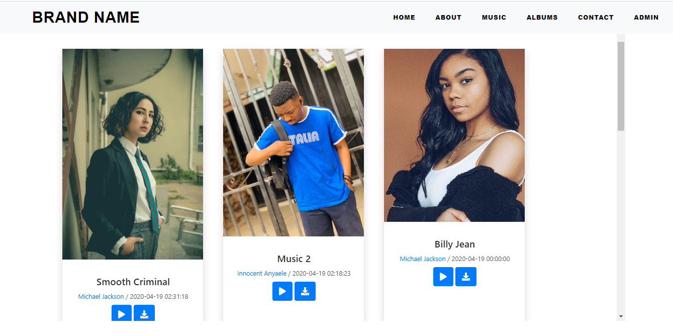 GitHub - InnocentAnyaele/Music-website-application: A music web application that allows an ...