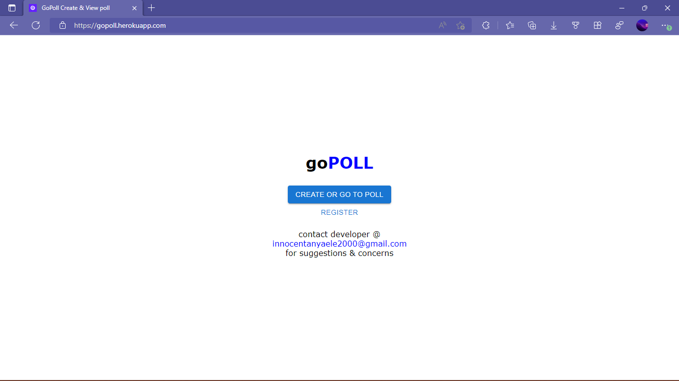 GitHub - InnocentAnyaele/goPoll: The server repository of go poll app (a simple poll application ...